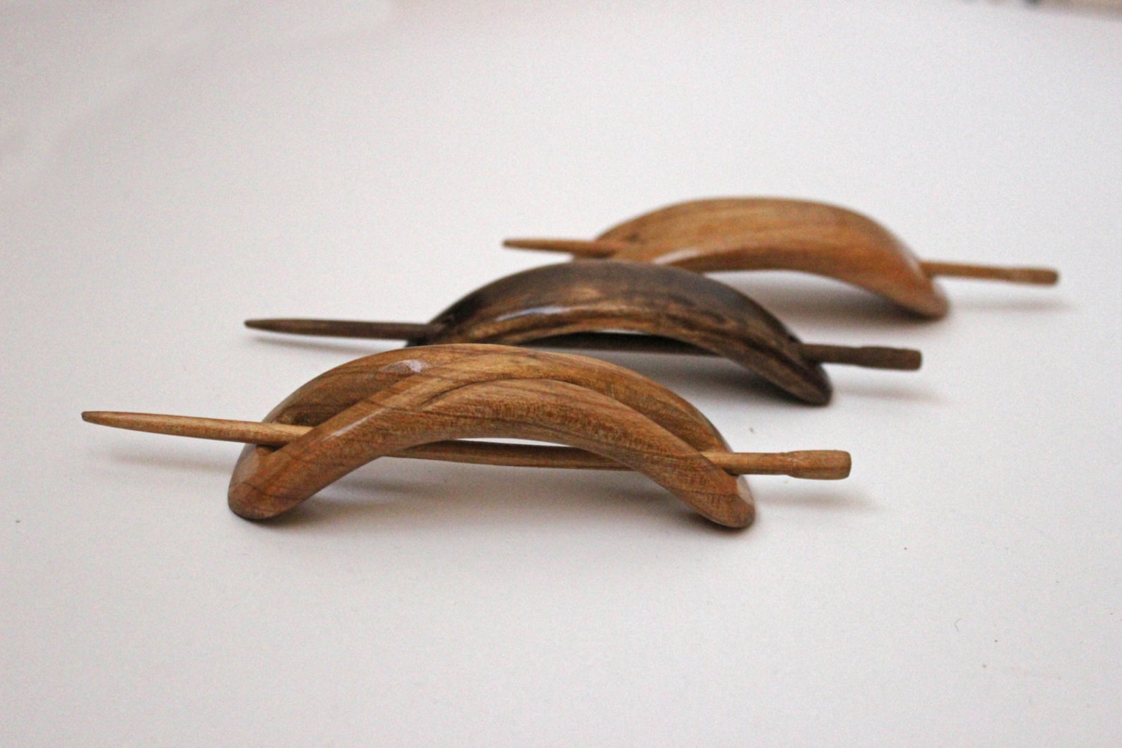 Handmade Wooden Barrette, Boho Wood Hair Accessories, Hair Clip, Hair ...