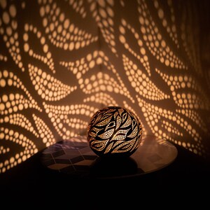 Minimal Lamp No.4 - Moroccan Lamps, Coconut Table Lamp, Bedroom Night ...