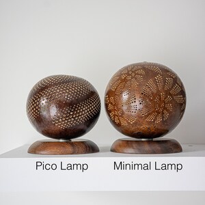 Pico Lamp No.1- Small Wood Lamp, Table Lamp, Morroco Lamp, Bedroom Lamp ...
