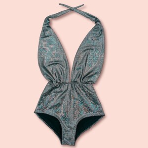 Holographic Swimsuit - Glittery One Piece Bathing Suit - Unique Glitter ...