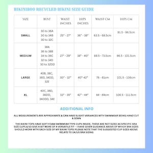 Orange Floral 70's Vibe Bikini - Recycled Eco Friendly Bikini Set ...