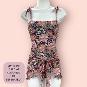 Pretty Floral Swimsuit - Recycled Fabric - Eco Friendly Bathing Suit ...