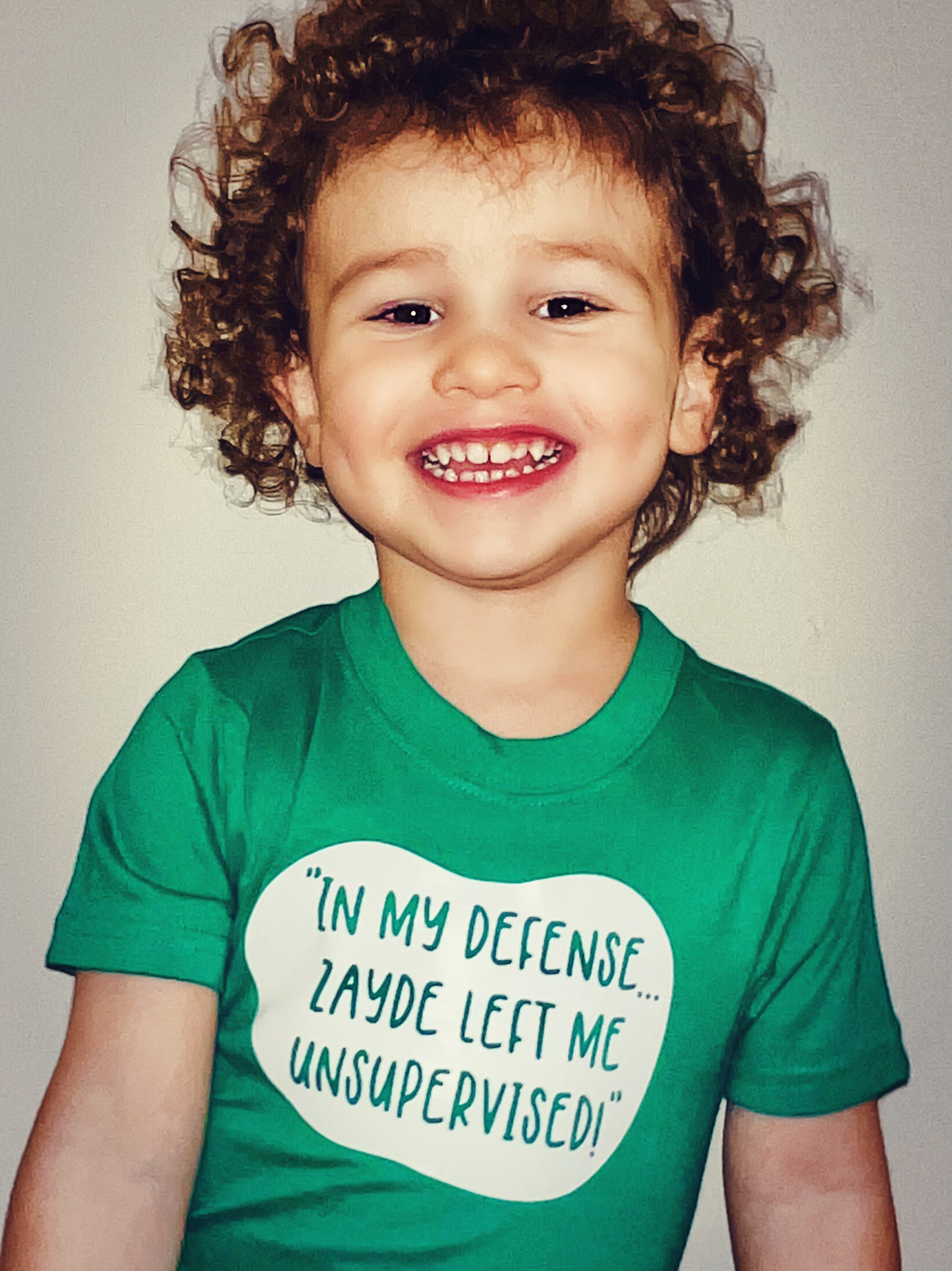 Toddler T-shirt in My Defense...zayde Left Me - Etsy