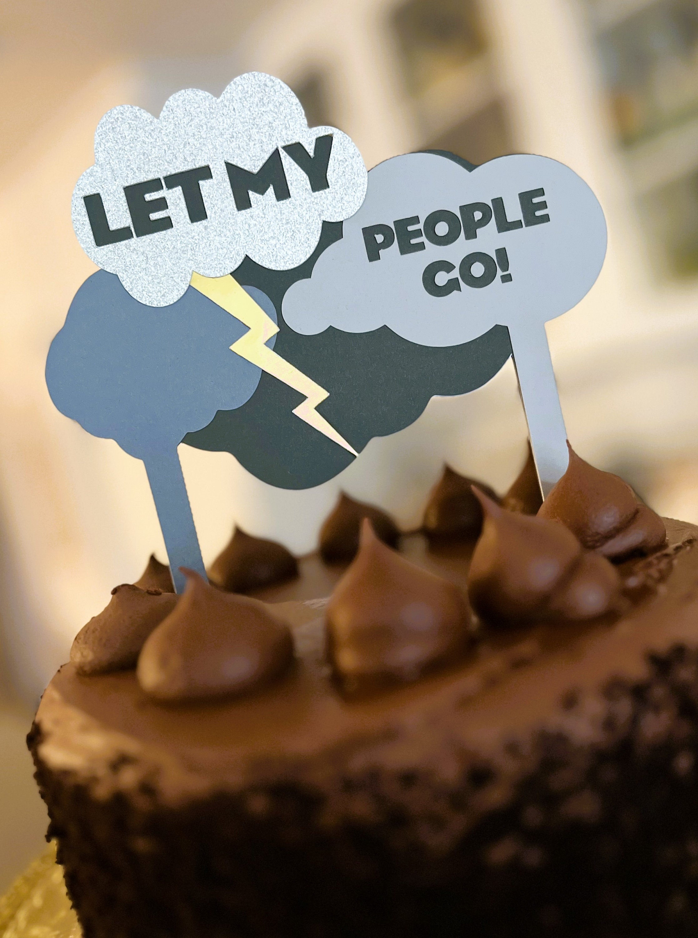 Let My People Go Cake Topper-passover Seder Decor and Jewish ...