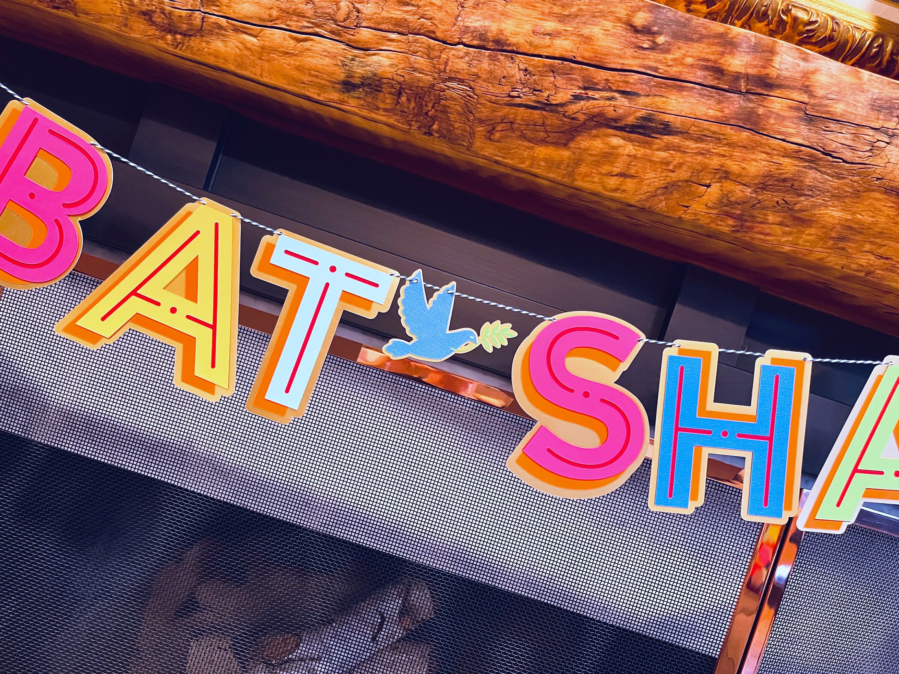 Shabbat Shalom Garland, Jewish Paper Wall Decor - Etsy