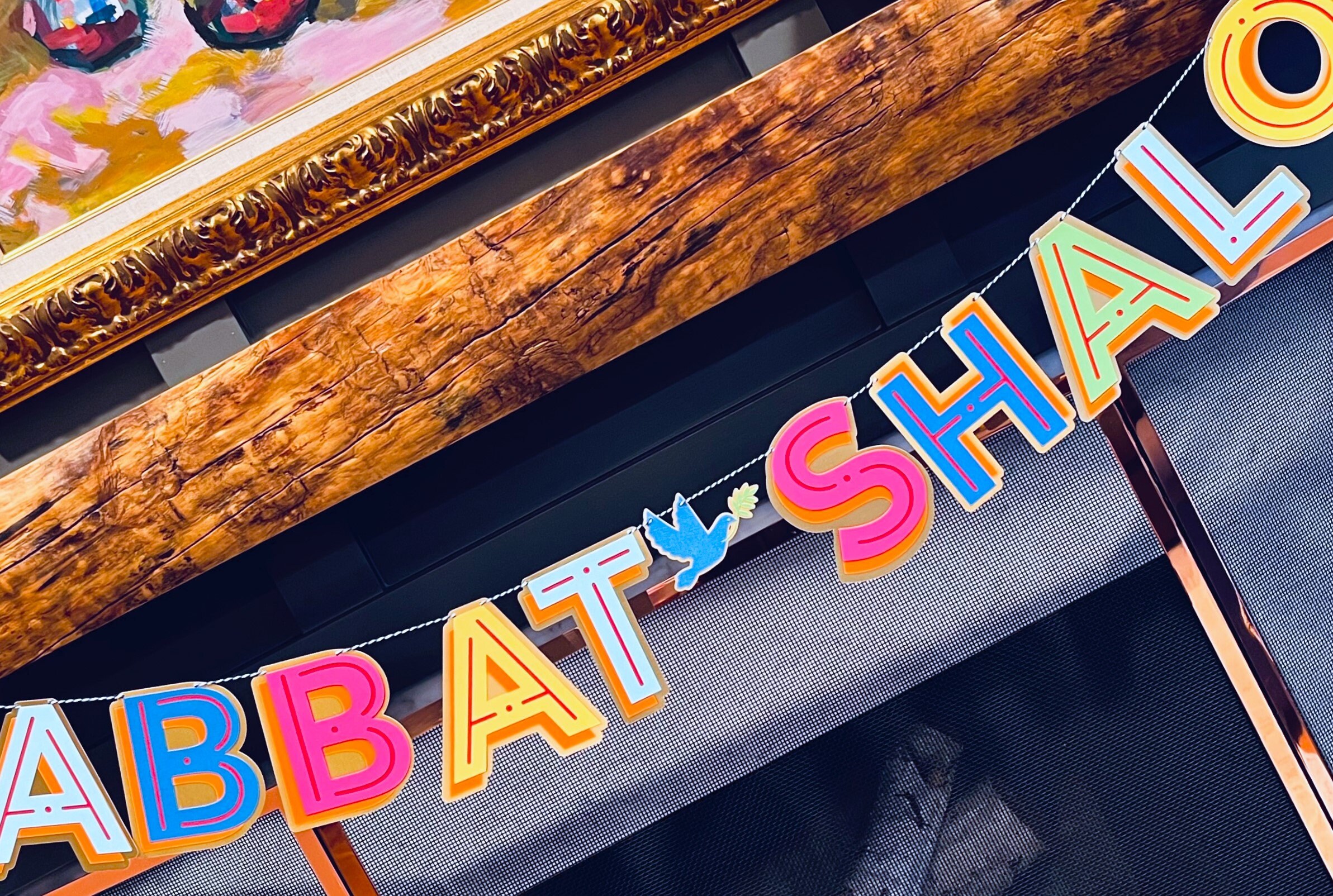 Shabbat Shalom Garland, Jewish Paper Wall Decor - Etsy