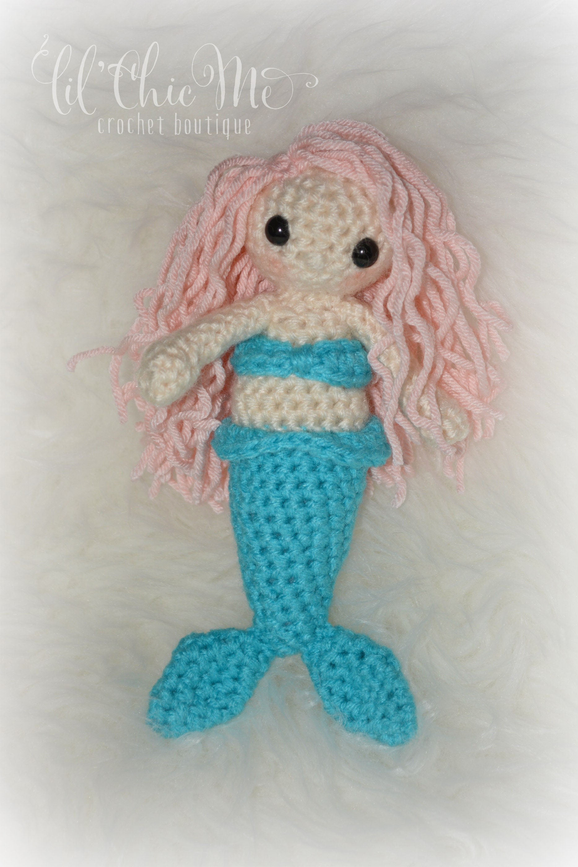 Crochet Mermaid Doll Mermaid Amigurumi Mermaid Stuffed Toy | Etsy