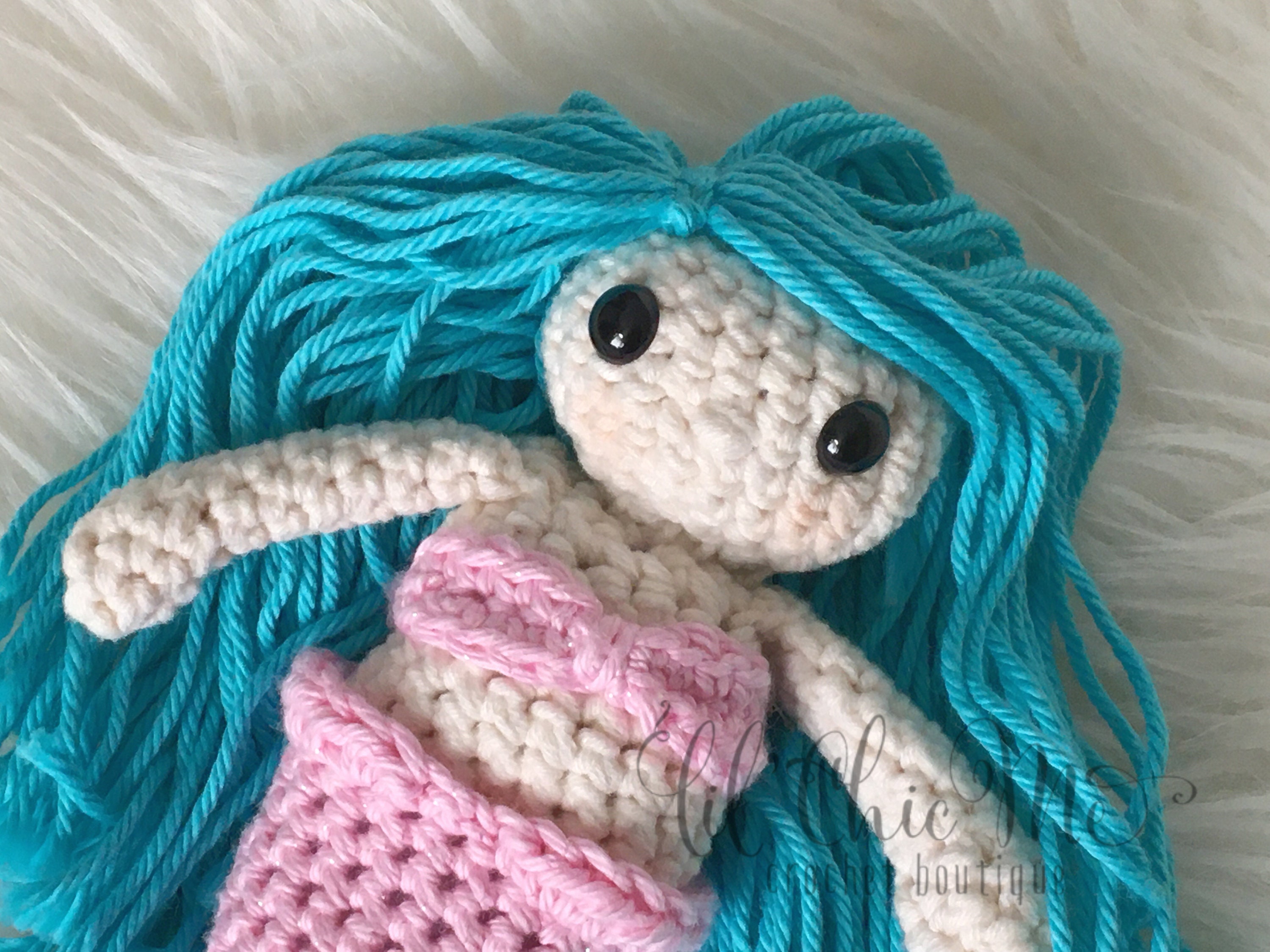 Crochet Mermaid Doll Mermaid Amigurumi Mermaid Stuffed Toy | Etsy