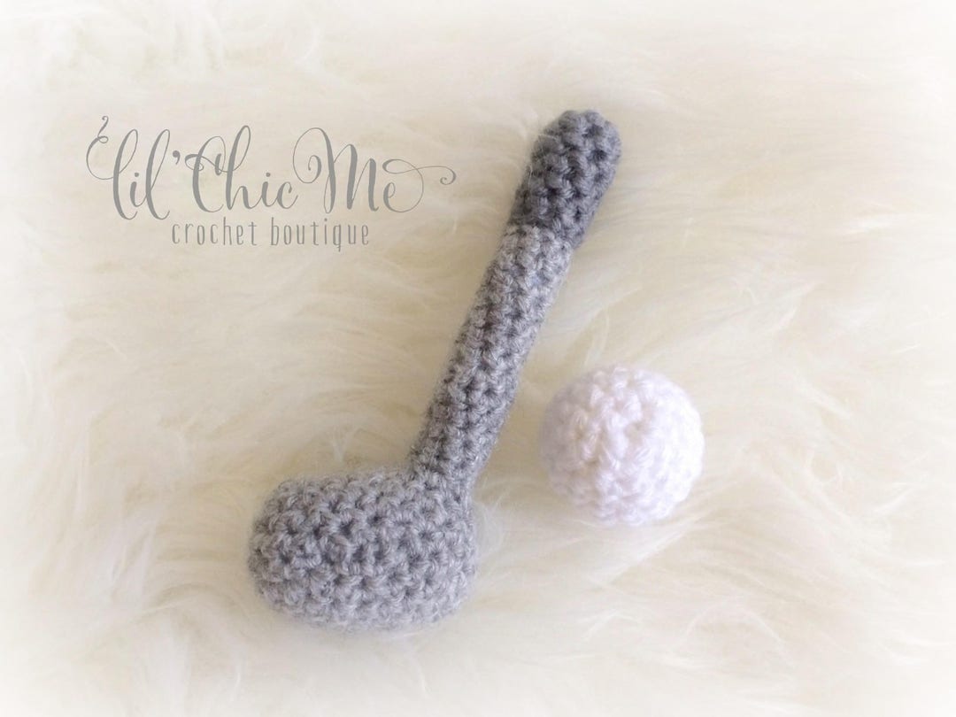 Baby Golf Club Putter, Crochet Golf Club, Crochet Golf Club Photo Prop ...