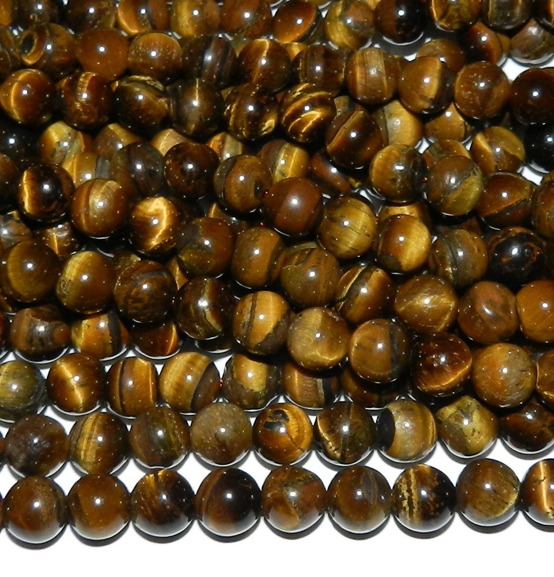 GR124 Golden Brown 8mm Round Natural Tiger's Eye Gemstone - Etsy