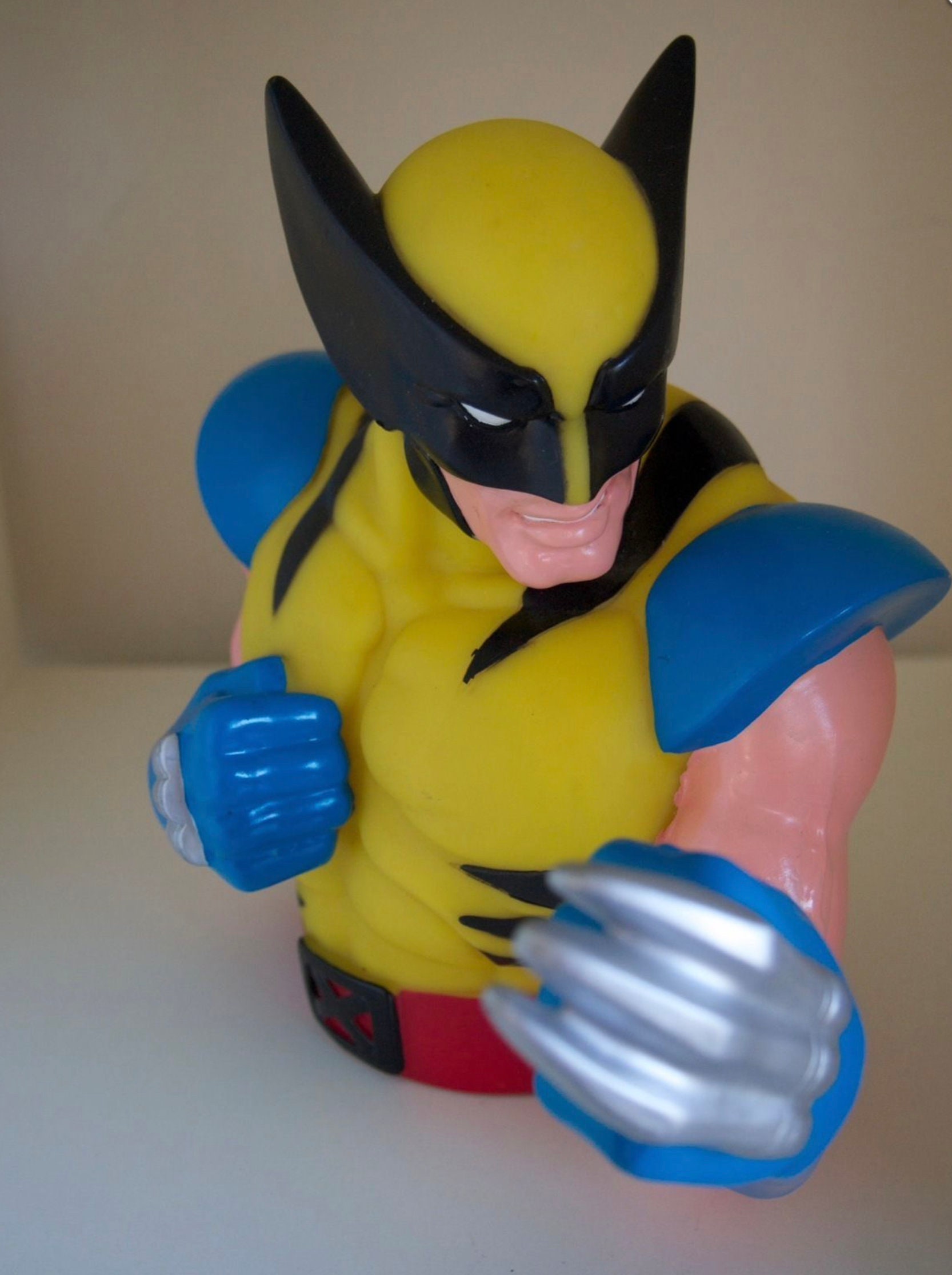 Toys Action Figures Wolverine Bust Plastic Piggy Bank X Men 8 Marvel ...