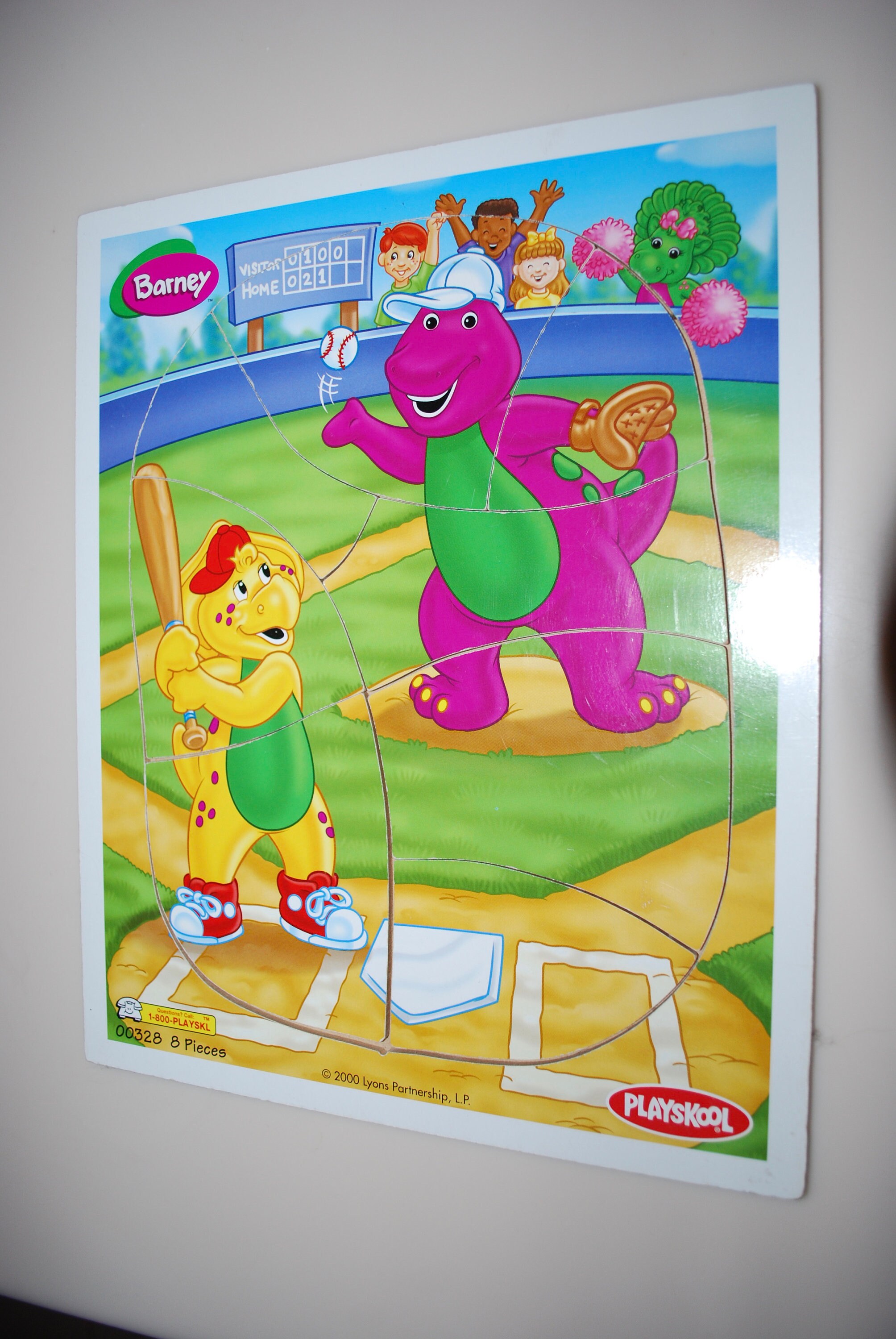 Barney Playskool Madera madera pre-escuela Puzzle 2000 - Etsy México