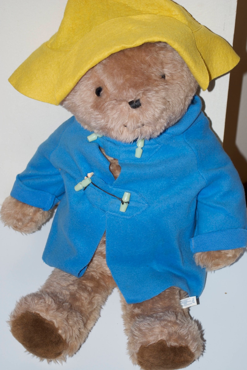Paddington Bear Blue Coat Yellow Hat 26 Large | Etsy