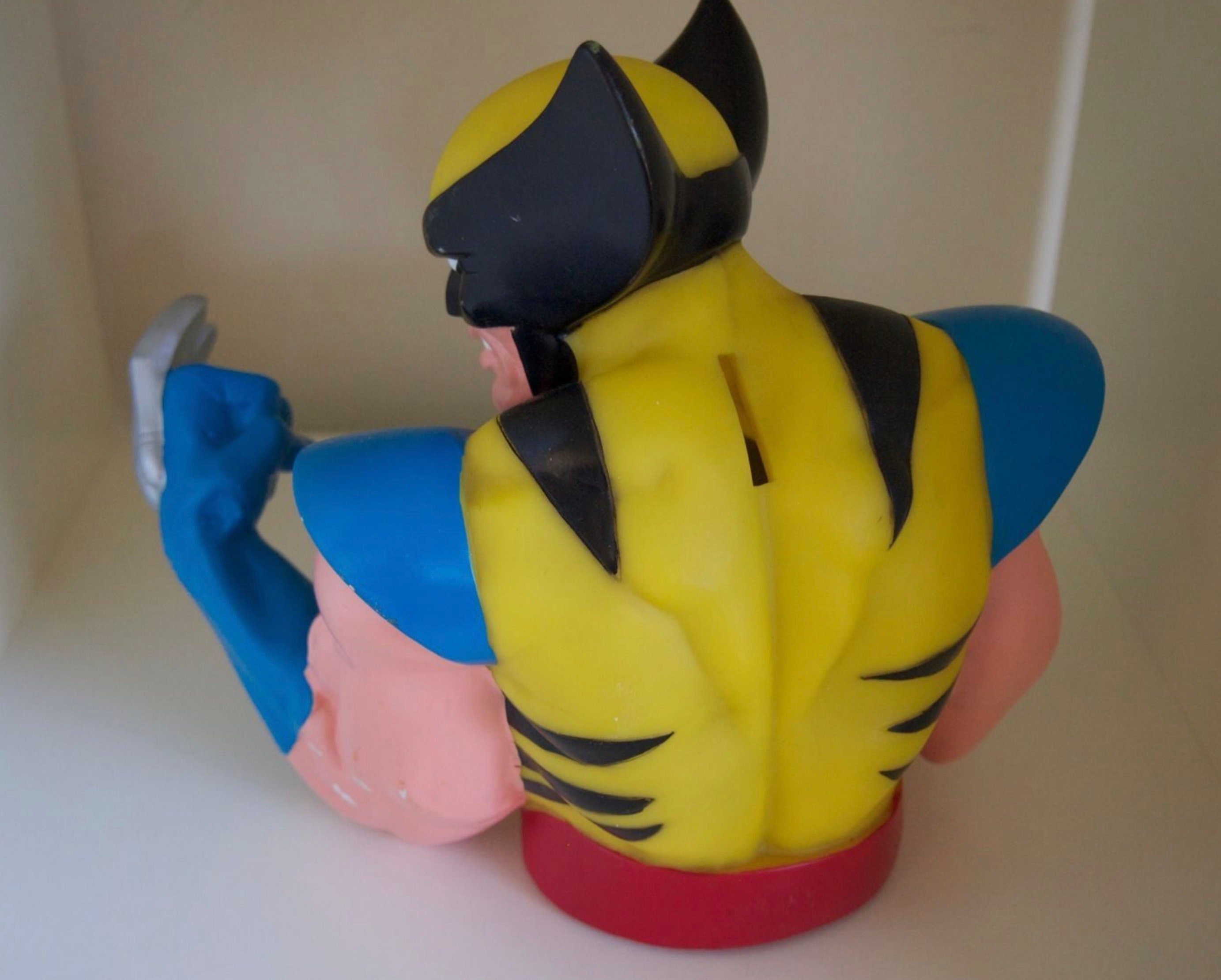Toys Action Figures Wolverine Bust Plastic Piggy Bank X Men 8 Marvel ...
