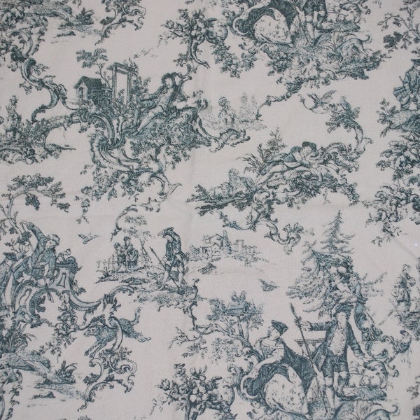 Green Toile Fabric - Etsy