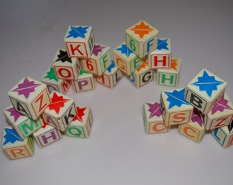 Plastic Alphabet Blocks - Etsy