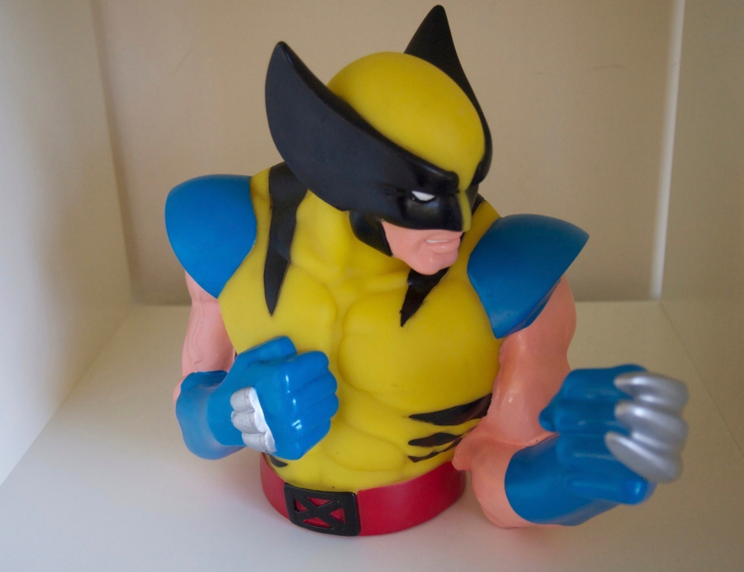 Toys Action Figures Wolverine Bust Plastic Piggy Bank X Men 8 Marvel ...