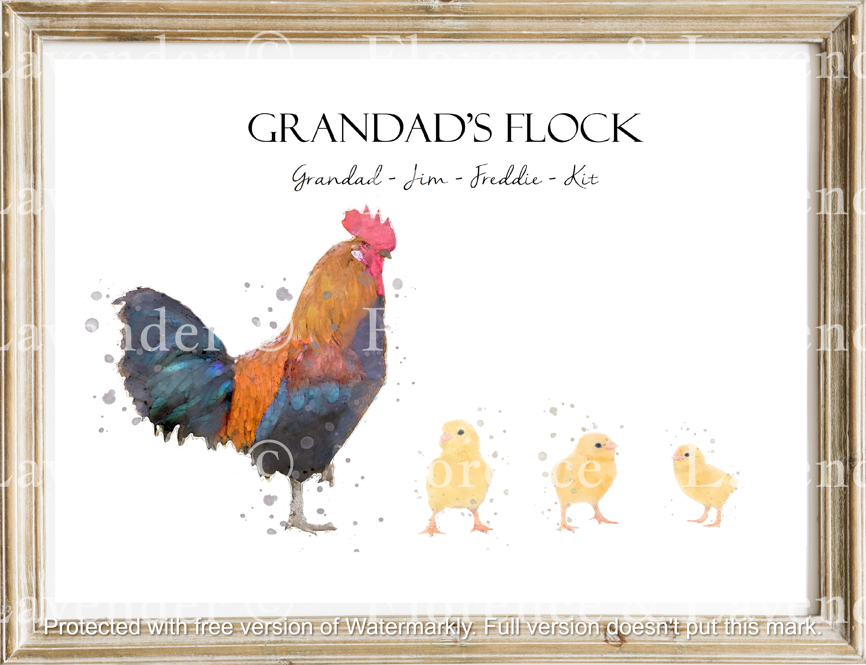 Grandchildren Print Personalised Family Print Gift for - Etsy