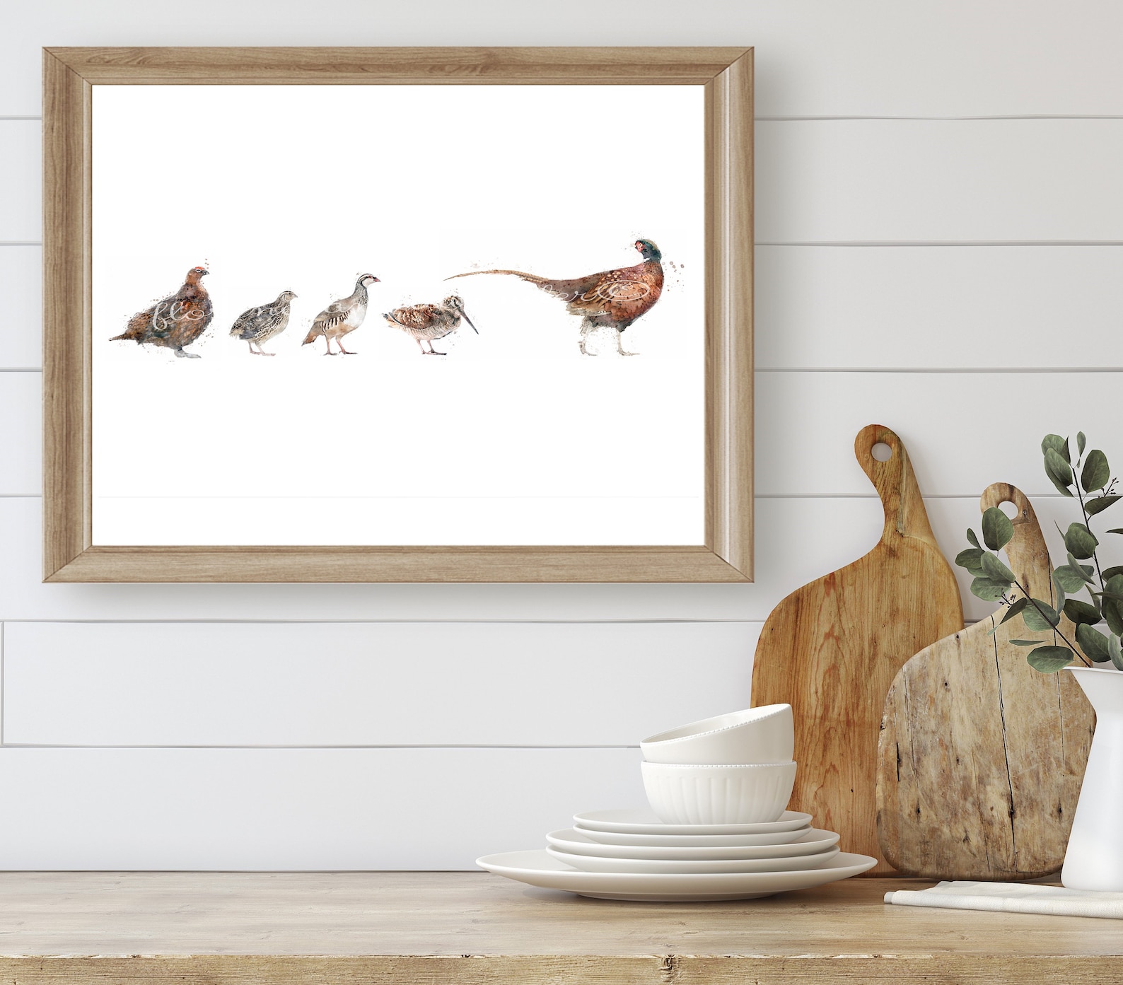 Watercolour Game Bird Print British Country Bird Pheasant - Etsy UK