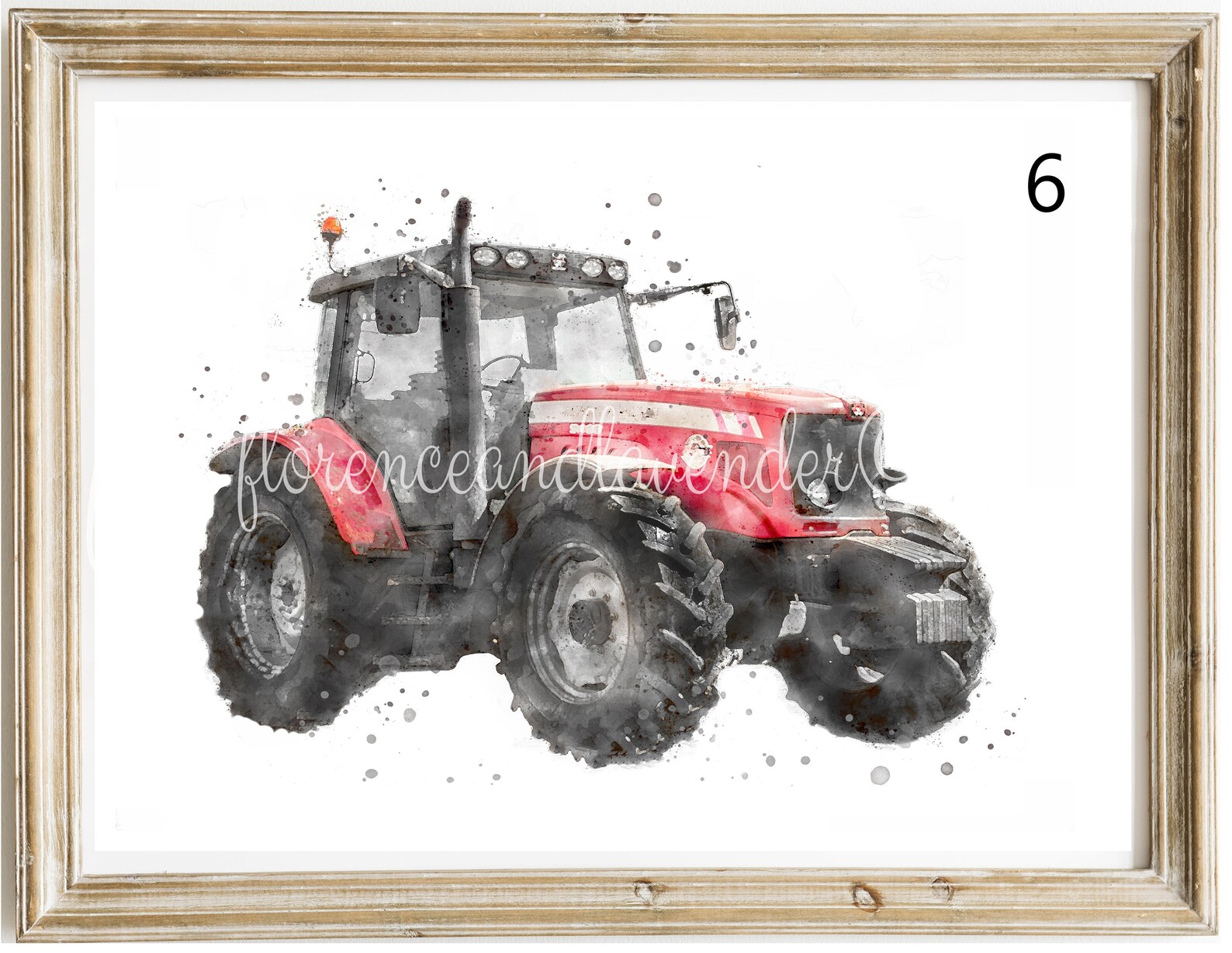 Set of Watercolour Tractor Prints John Deere Tractor Combine - Etsy UK