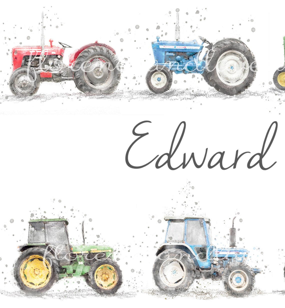 Tractor Print Farm Nursery Decor Vintage Tractor Gift - Etsy