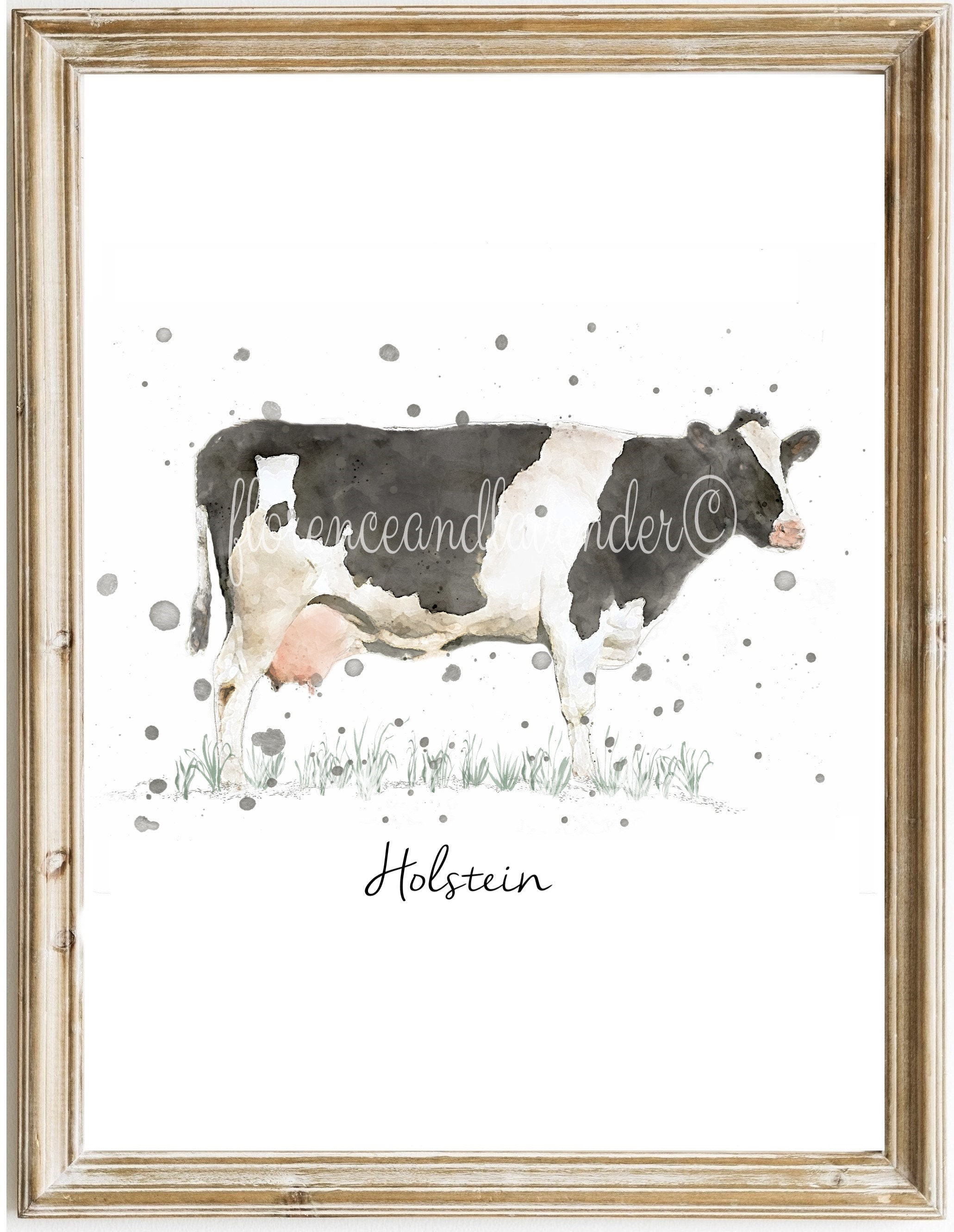 Watercolour Cow Wall Art Prints Set of Cow Prints Cow Gift - Etsy UK