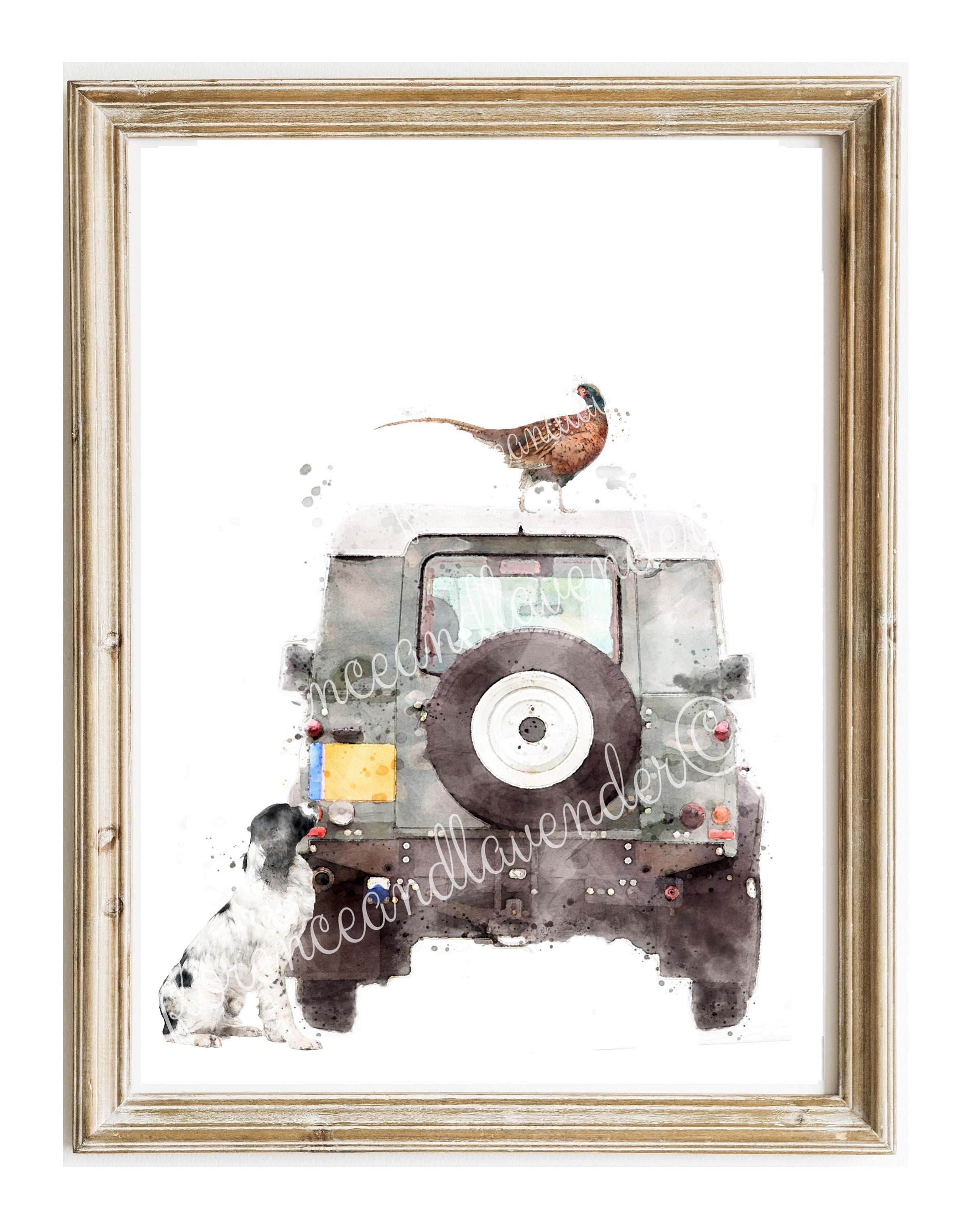 Personalised Landrover Print Defender 90 Vintage Landrover - Etsy UK