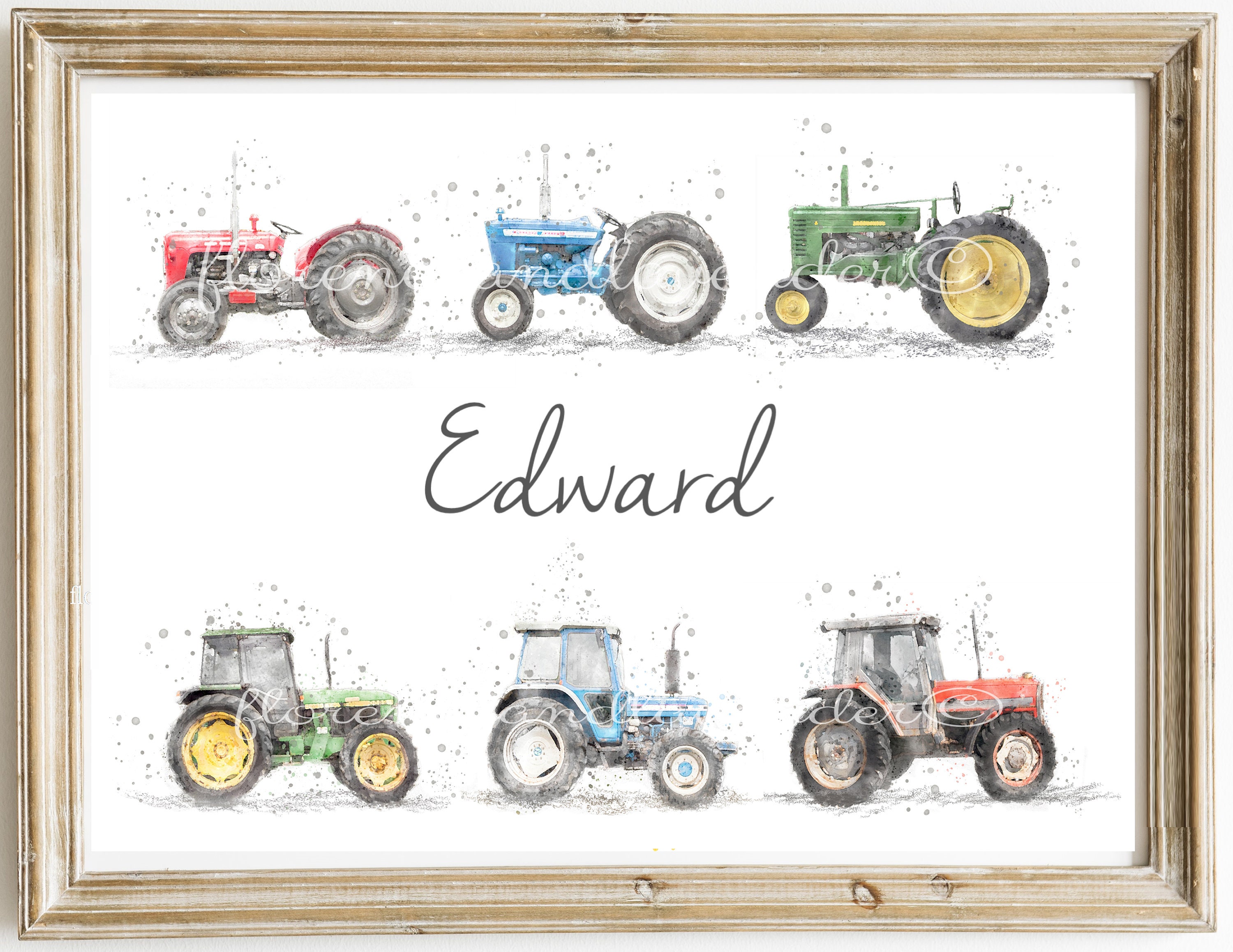 Tractor Print Farm Nursery Decor Vintage Tractor Gift - Etsy