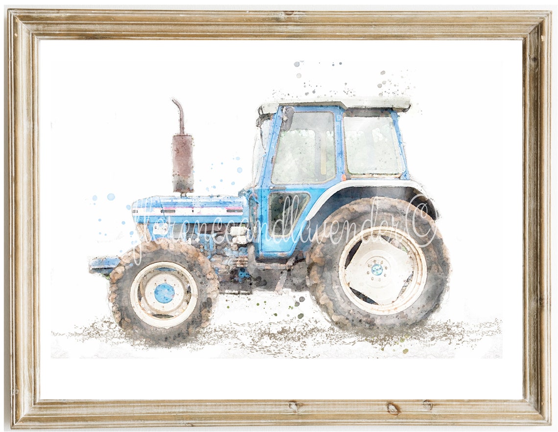 Vintage tractor prints tractor wall art set of tractor | Etsy