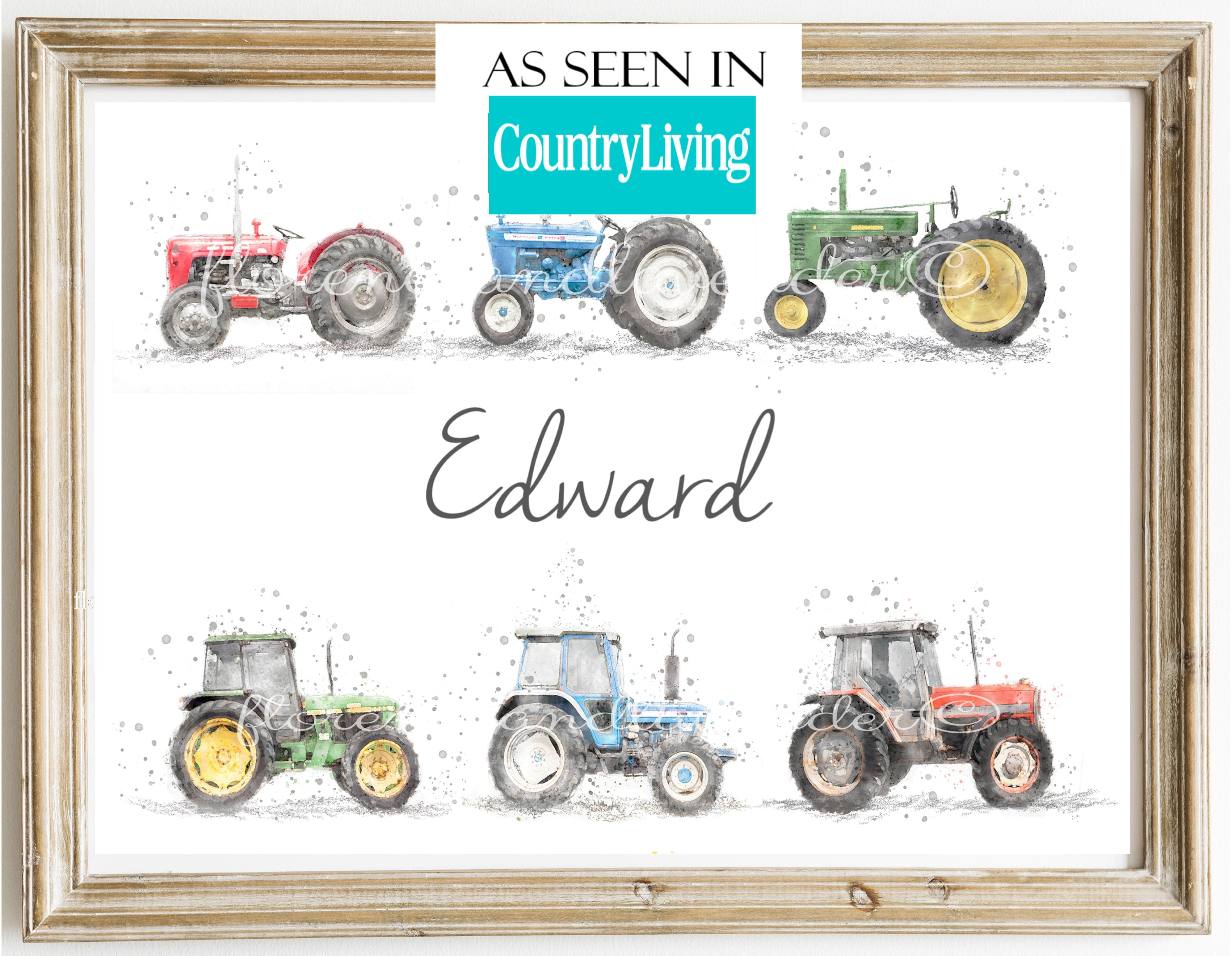 Tractor Print Farm Nursery Decor Vintage Tractor Gift - Etsy