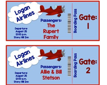 Boarding Pass Place Cards - Etsy