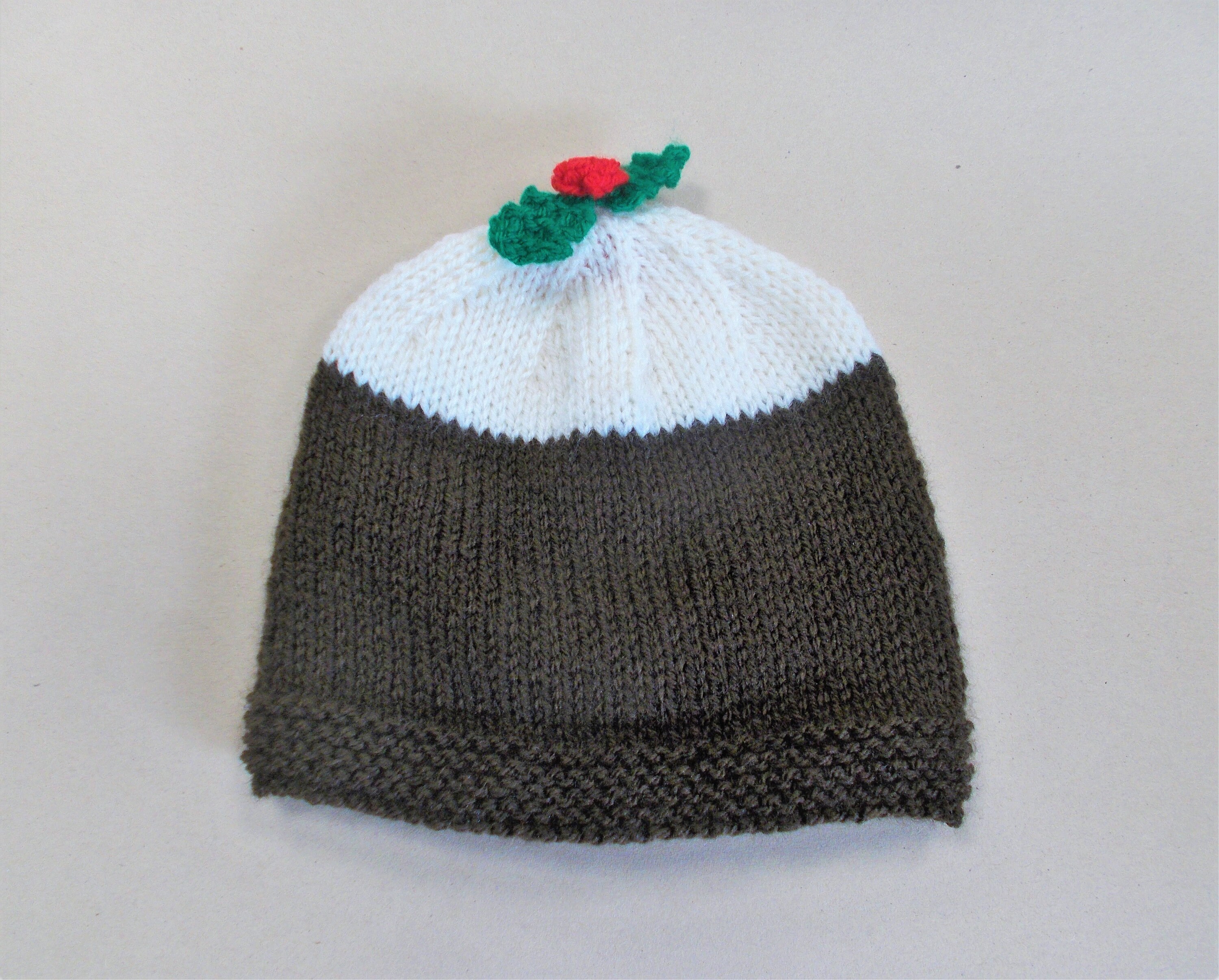 Cute Christmas Pudding Baby Hat Knitting Pattern - Etsy UK