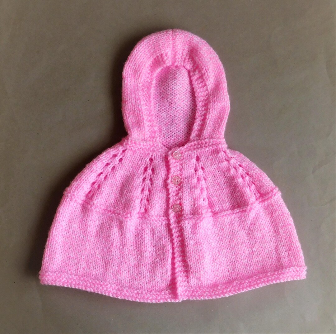 Carla Hooded Baby Cape Knitting Pattern - Etsy Australia