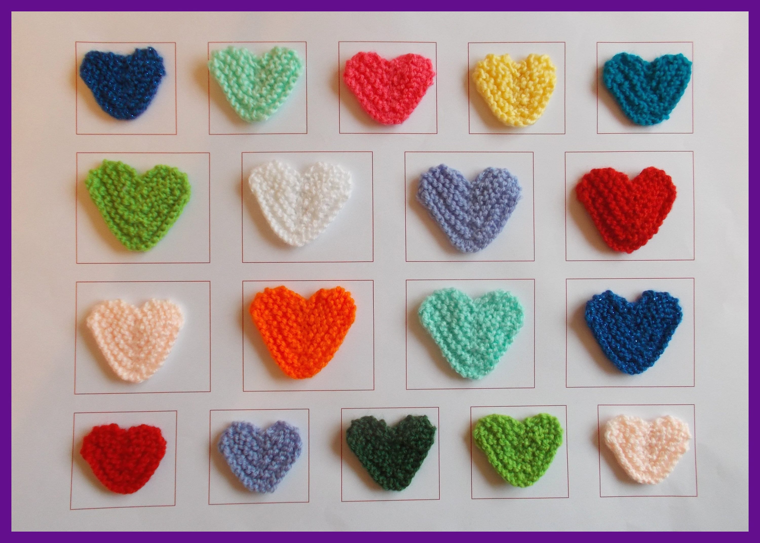 Little Knitted Hearts Knitting Pattern - Etsy UK