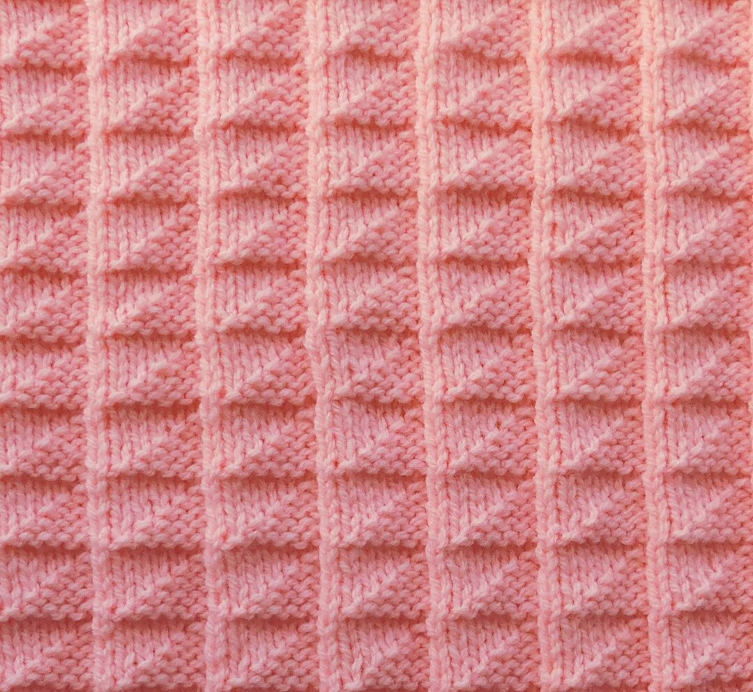 Triangles Baby Blanket Knitting Pattern - Etsy