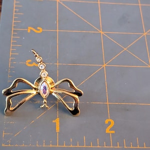 Vintage Avon Gold Tone AB Crystal Dragonfly Brooch Pin, Gold Tone ...