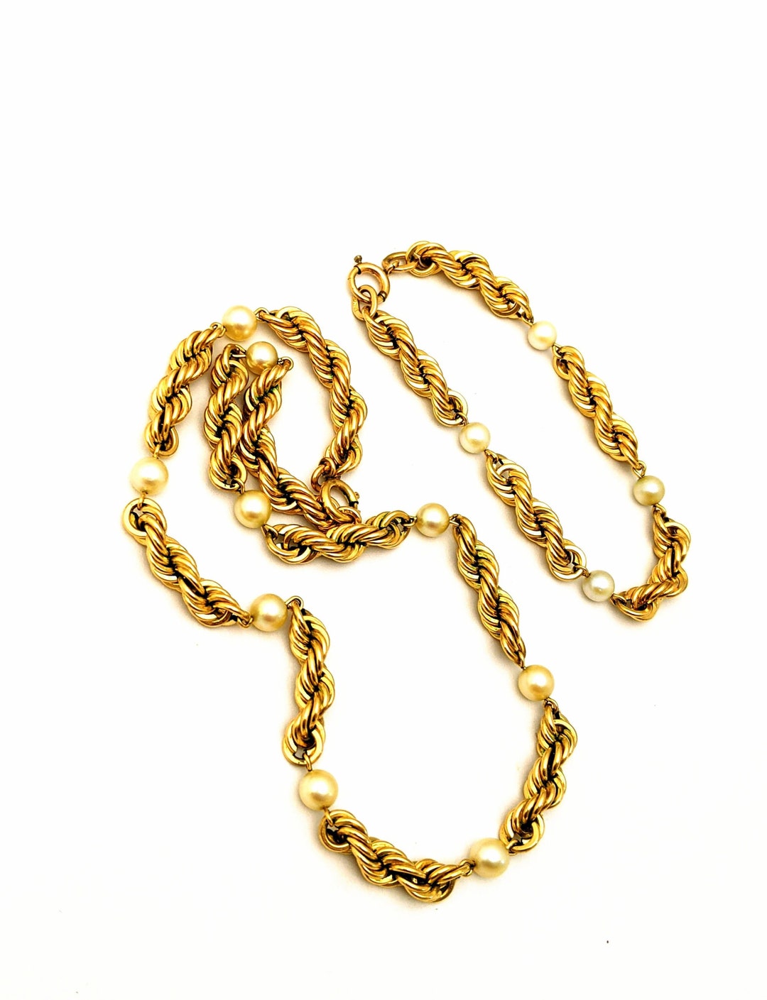 Winard 12k Gold Filled Pearl Necklace Set Gold Filled Twisted - Etsy