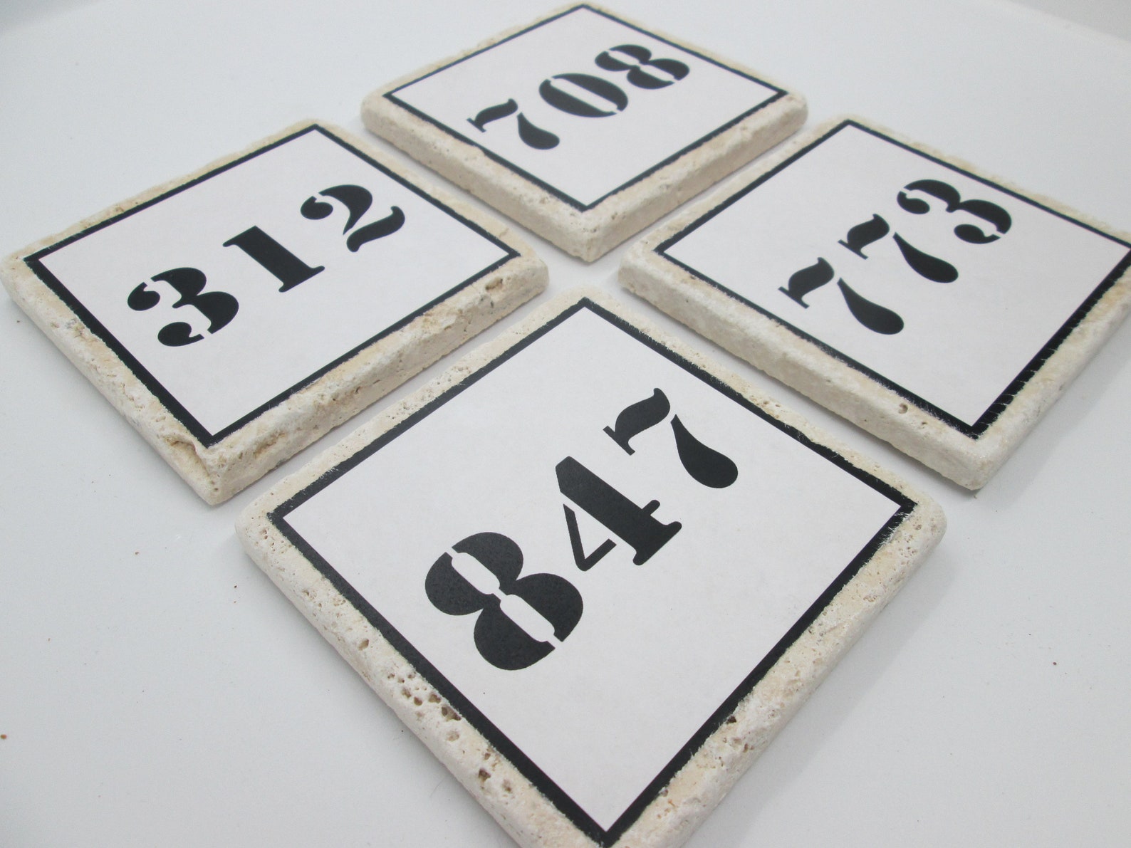 Custom Area Code Coasters set of 4 Moving Gift Housewarming - Etsy