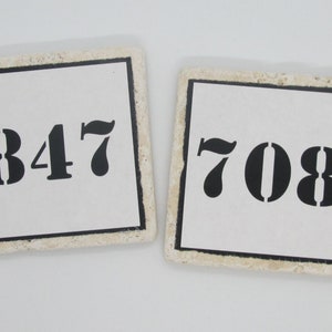 Custom Area Code Coasters set of 4 Moving Gift Housewarming - Etsy