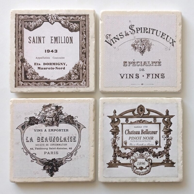 Wine Coasters - Etsy