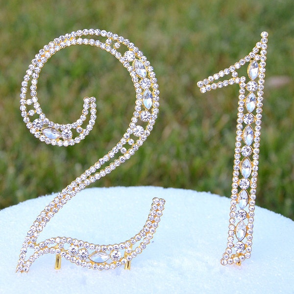 Happy 21th Birthday Cake Topper - Etsy