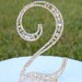 New 5 Large Silver Rhinestone NUMBER 80 Cake Topper 80th Birthday Party ...