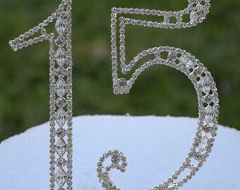 15 Cake Topper | Etsy