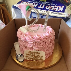 New 5 Gold Rhinestone Number Twenty One Cake Topper 21th Birthday ...