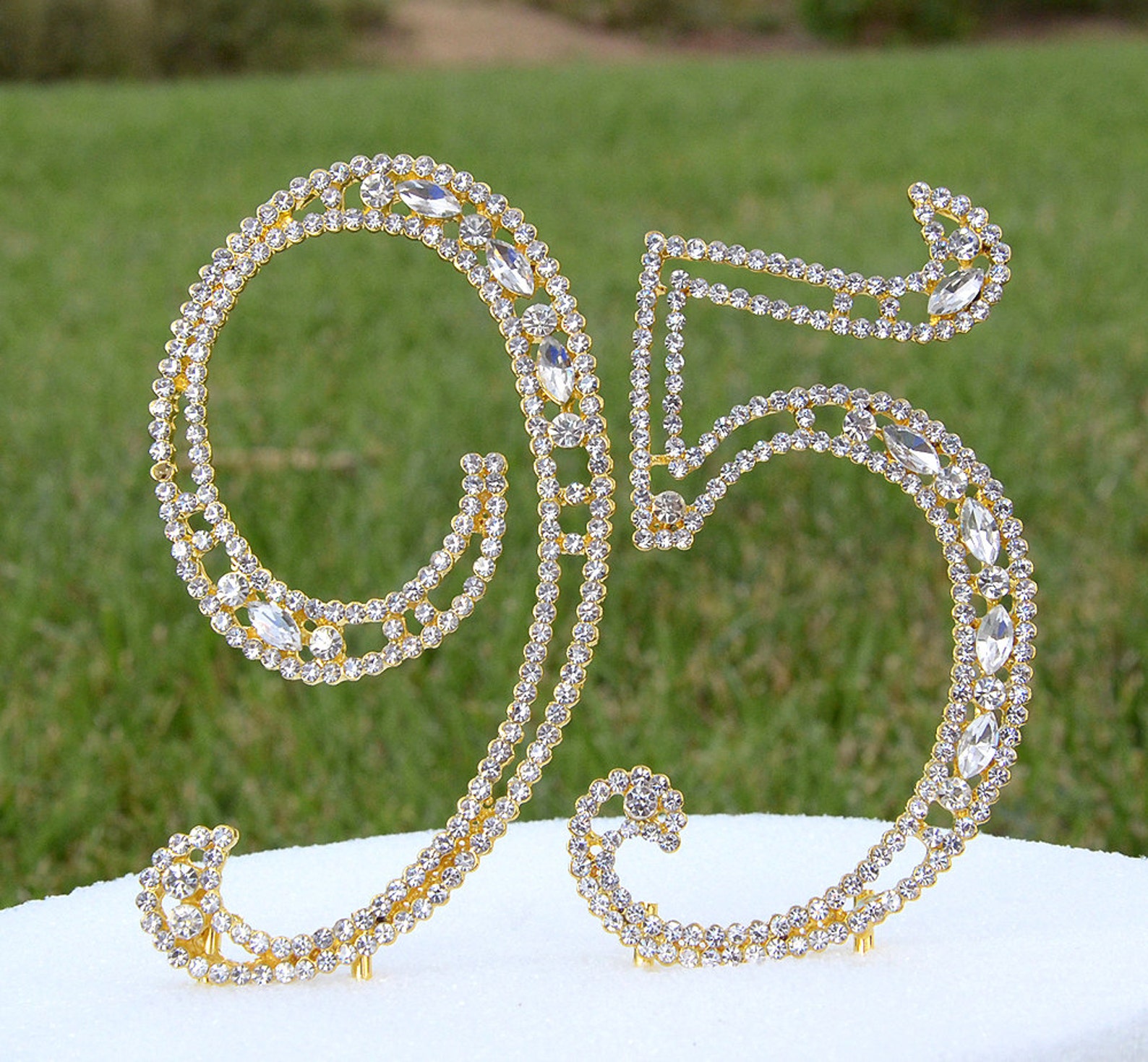 New 5 Gold Rhinestone NUMBER NINE Five 95 Cake Topper - Etsy