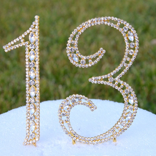 Crystal 13th Birthday Cake Topper - Etsy