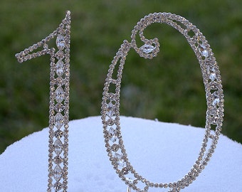 Number Ten Cake Topper - Etsy