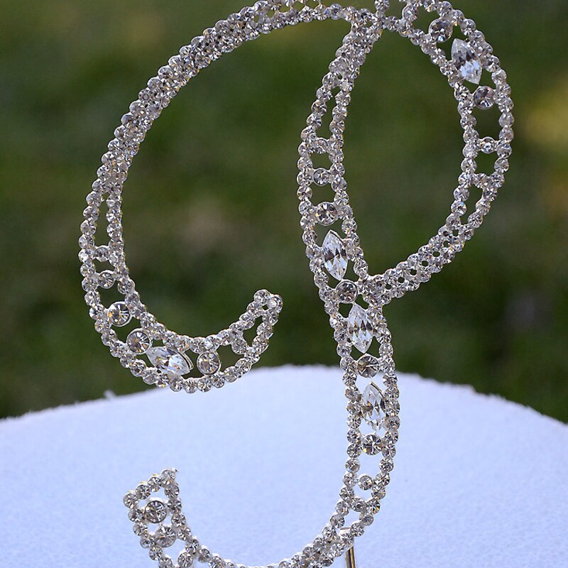 Silver Cake Topper - Etsy