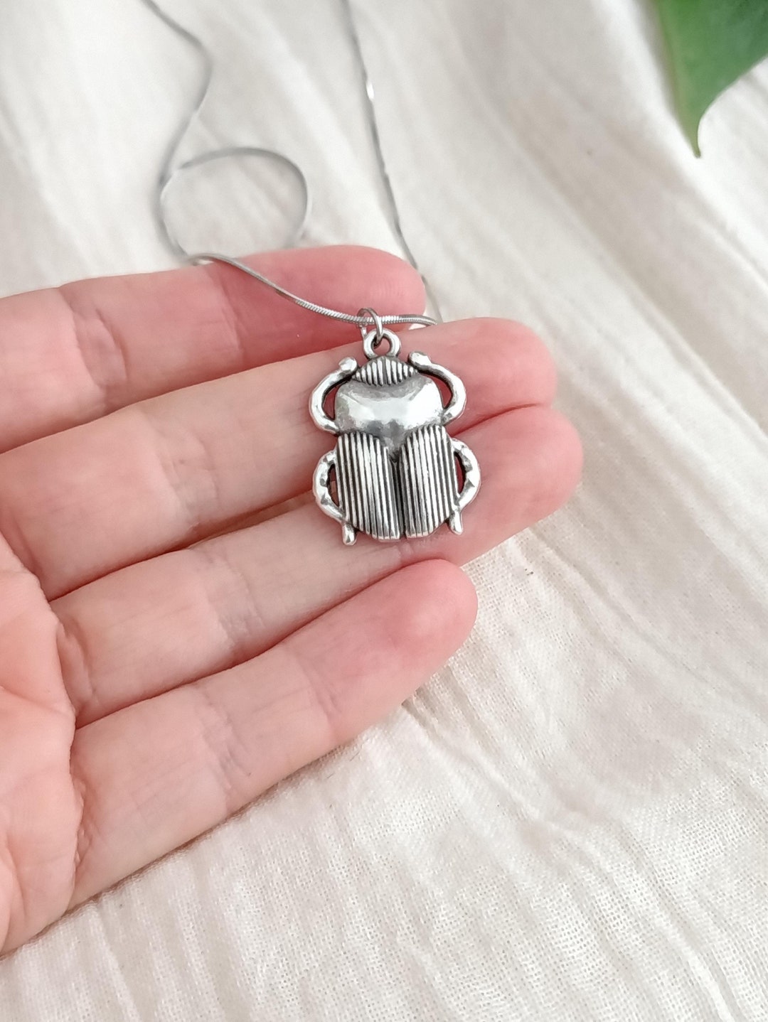 Beetle Pendant / Stainless Steel / Protection Amulet / Good Luck ...