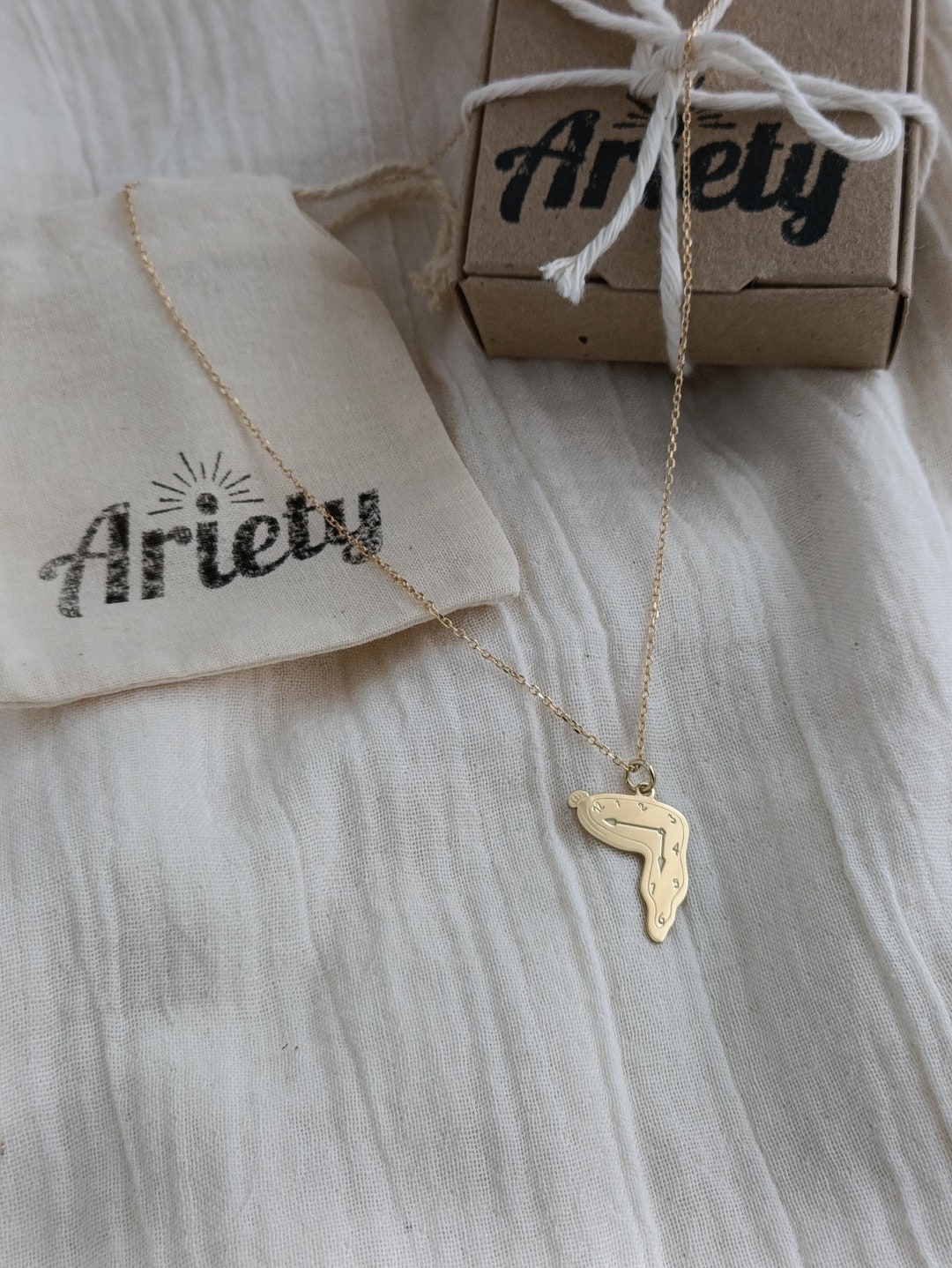 Dali Watch Pendant in Gold Plated Silver: A Touch of Bohemian ...